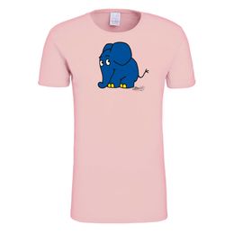 logoshirt T-Shirt 'Die Sendung mit der Maus - Elefant' Herren Gr&ouml;&szlig;e XS hellpink