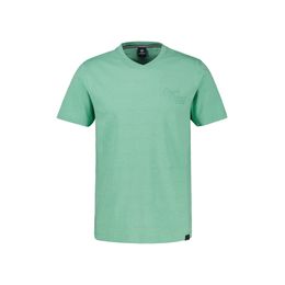 Lerros T-Shirt mit V-Neck in Strickqualit&auml;t, grosse Gr&ouml;&szlig;en Herren Gr&ouml;&szlig;e XXXL gr&uuml;n