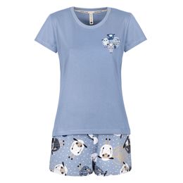 Doctor Nap Pyjama 'Doctor Nap' Damen Gr&ouml;&szlig;e XL hellblau Winterkleid