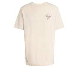 adidas originals T-Shirt 'Ajax Amsterdam Terrace Icons' Herren Gr&ouml;&szlig;e XXL hellbeige / burgunder