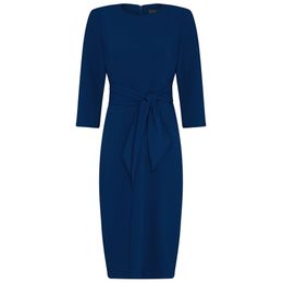 Adrianna Papell Cocktailkleid 'Knit Crepe Tie Waist Sheath' Damen Gr&ouml;&szlig;e 38 dunkelblau