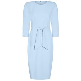 Adrianna Papell Cocktailkleid 'Knit Crepe Tie Waist Sheath' Damen Gr&ouml;&szlig;e 36 hellblau