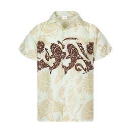 King Kameha Shirt 'Maori Chest' Herren Gr&ouml;&szlig;e L beige