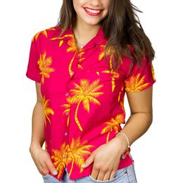 King Kameha Bluse 'Palmshadow' Damen Gr&ouml;&szlig;e 4XL gelb