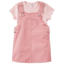 Topolino M&auml;dchen Latzkleid und T-Shirt im Set