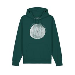 Watapparel Sweatshirt ' Baumscheibe ' Herren Gr&ouml;&szlig;e 4XL petrol / wei&szlig;