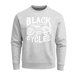 Neverless Sweatshirt 'Black Cycles' Herren Gr&ouml;&szlig;e XL grau