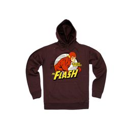 logoshirt Sweatshirt 'DC Comics - Flash, Fastest Man Alive' Herren Gr&ouml;&szlig;e XL braun / gelb / rot / wei&szlig;