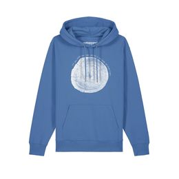 Watapparel Sweatshirt 'Baumscheibe' Herren Gr&ouml;&szlig;e XL blau / wei&szlig;