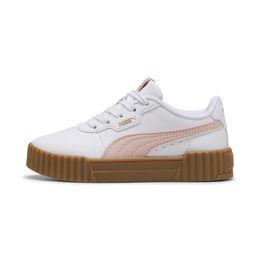 Puma Sneaker 'Carina 3.0' Jungen Gr&ouml;&szlig;e 35 ros&eacute; / wei&szlig;