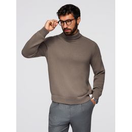 Ombre Pullover 'OM-SWTN-0163' Herren Gr&ouml;&szlig;e M dunkelbraun
