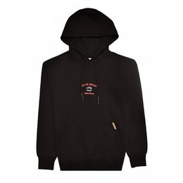 Pas De Monaco Sweatshirt 'Speedster' Herren Gr&ouml;&szlig;e S dunkellila / orangerot / schwarz / wei&szlig;