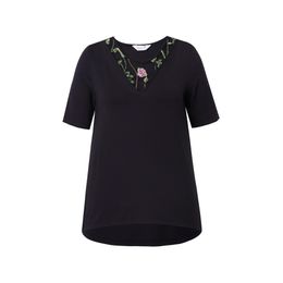 MIAMODA Shirt Damen Gr&ouml;&szlig;e L gr&uuml;n / rosa / schwarz