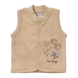 Nini Weste 'Meerestiere' Gr&ouml;&szlig;e 62 beige / blau / braun
