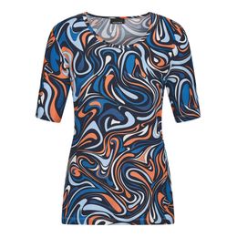 GOLDNER Shirt Damen Gr&ouml;&szlig;e M blau / mischfarben