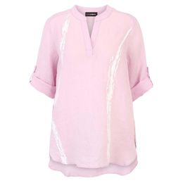 Doris Streich Bluse Damen Gr&ouml;&szlig;e XL/XXL rosa / wei&szlig;