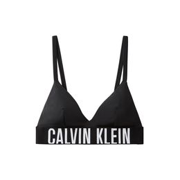 Calvin Klein Swimwear Bikinitop 'Intense Power' Damen Gr&ouml;&szlig;e 110 schwarz / wei&szlig;