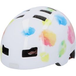 Fischer Die Fahrradmarke Fischer Fahrr&auml;der Helm Jungen Gr&ouml;&szlig;e 52/53 neonblau / gelb / pink / wei&szlig;