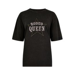 Apricot Queen Stud Cotton T-Shirt ' ' Damen Gr&ouml;&szlig;e XS schwarz