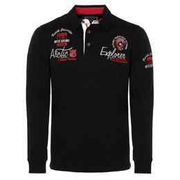 Carisma Poloshirt Herren Gr&ouml;&szlig;e M kirschrot / schwarz / wei&szlig;
