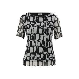 s.Oliver BLACK LABEL Shirt Damen Gr&ouml;&szlig;e S grau / schwarz