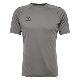 Hummel Sportshirt 'Pro' Herren Gr&ouml;&szlig;e M grau / schwarz
