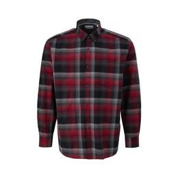 s.Oliver Men Big Sizes Hemd Herren Gr&ouml;&szlig;e 5XL grau / gr&uuml;n / rot