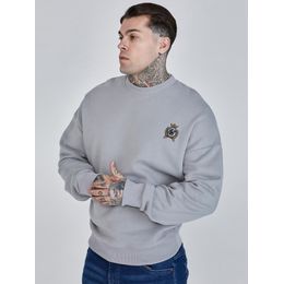 SikSilk Sweatshirt Herren Gr&ouml;&szlig;e XXL hellbraun / grau