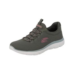 Skechers Slip On Damen Gr&ouml;&szlig;e 42 gr&uuml;n / hellpink