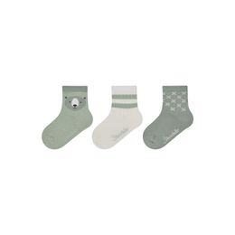 Sterntaler Socken Jungen Gr&ouml;&szlig;e 26 hellgr&uuml;n / wollwei&szlig;