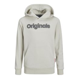 Jack & Jones Jack & Jones Junior Sweatshirt 'JNRLakewood' Jungen Gr&ouml;&szlig;e 164 beige / grau