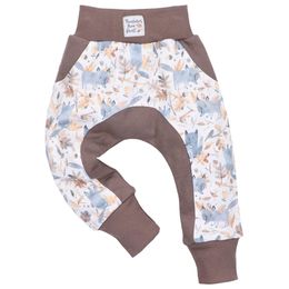 Nini Hose 'Forest Treasures' Gr&ouml;&szlig;e 74 himmelblau / braun / gelb / wei&szlig;