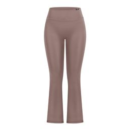 Smilodox Loreen Schlaghose Leggings Flared Seamless Damen Gr&ouml;&szlig;e L braun
