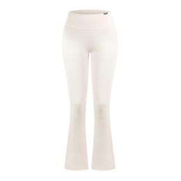 Smilodox Loreen Schlaghose Leggings Flared Seamless Damen Gr&ouml;&szlig;e M beige