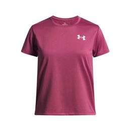 Under Armour Funktionsshirt 'Tech' M&auml;dchen Gr&ouml;&szlig;e 158/170 weinrot / silber