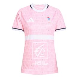 adidas Performance Trikot 'France Handball Replica' Damen Gr&ouml;&szlig;e M/L dunkelblau / rosa / eosin / wei&szlig;