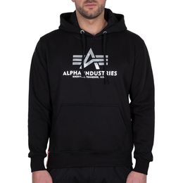 Alpha Industries Sweatshirt 'Basic' Herren Gr&ouml;&szlig;e S schwarz / silber