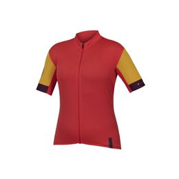ENDURA Funktionsshirt Damen Gr&ouml;&szlig;e L gelb / aubergine / rot