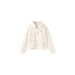 Mango Kids Jacke 'flowset' M&auml;dchen Gr&ouml;&szlig;e 116 beige