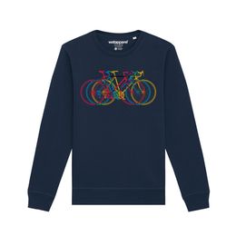 Watapparel Sweatshirt ' Fahrr&auml;der ' Herren Gr&ouml;&szlig;e 4XL navy / mischfarben