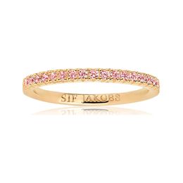 SIF JAKOBS Ring Damen Gr&ouml;&szlig;e 58 gold / pink