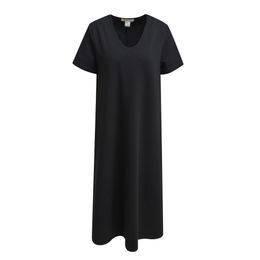 Smith & Soul Smith&soul Langes Sweat-Kleid mit V-Ausschnitt Damen Gr&ouml;&szlig;e 34 schwarz