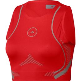 Stella McCartney Sporttop 'TruePace' Damen Gr&ouml;&szlig;e S silbergrau / rot