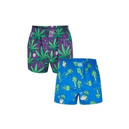 Lousy Livin Underwear Lousy Livin Boxershorts 'Weedy & Broccoli' Herren Gr&ouml;&szlig;e XL lila