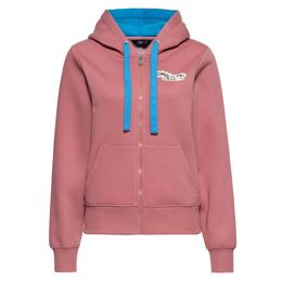 Queen Kerosin Sweatjacke 'Hottie on the run' Damen Gr&ouml;&szlig;e XS rosa
