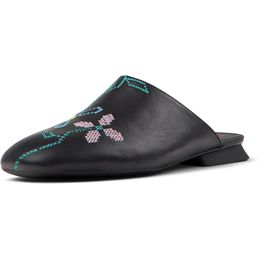 Camper Slipper 'Casi Myra Twins' Damen Gr&ouml;&szlig;e 40 gr&uuml;n / rosa / schwarz