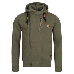 INDICODE Jeans Sweatjacke 'Elm' Herren Gr&ouml;&szlig;e M khaki