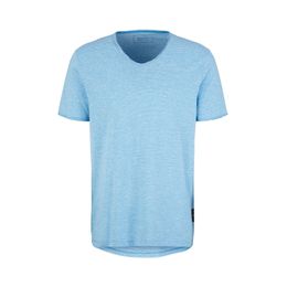 Tom Tailor Denim T-Shirt Herren Gr&ouml;&szlig;e XS azur / wei&szlig;