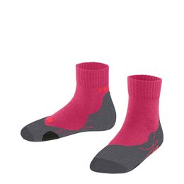 Falke Wandersocken 'TK2 Short' M&auml;dchen Gr&ouml;&szlig;e 35.5/38 dunkelgrau / fuchsia