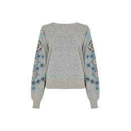 Raffya Sweatshirt 'Jewel' Damen Gr&ouml;&szlig;e L grau / mischfarben